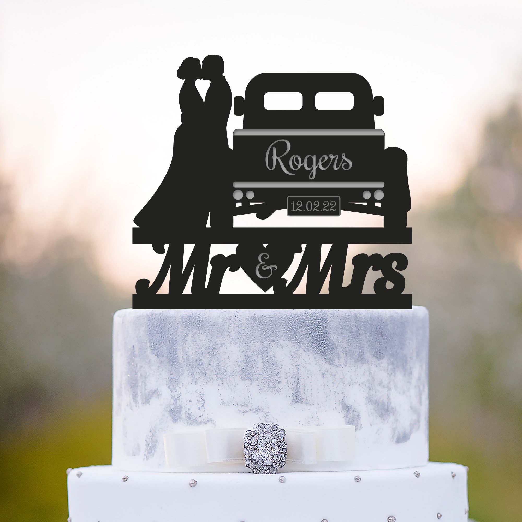 Chevy Truck Wedding Cake Toppers Amazon.com: Qerleny Black Glitter