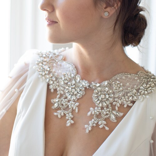 BEADED BRIDAL CAPE Wedding Day Cloak Bridal Cover Up Crystal - Etsy