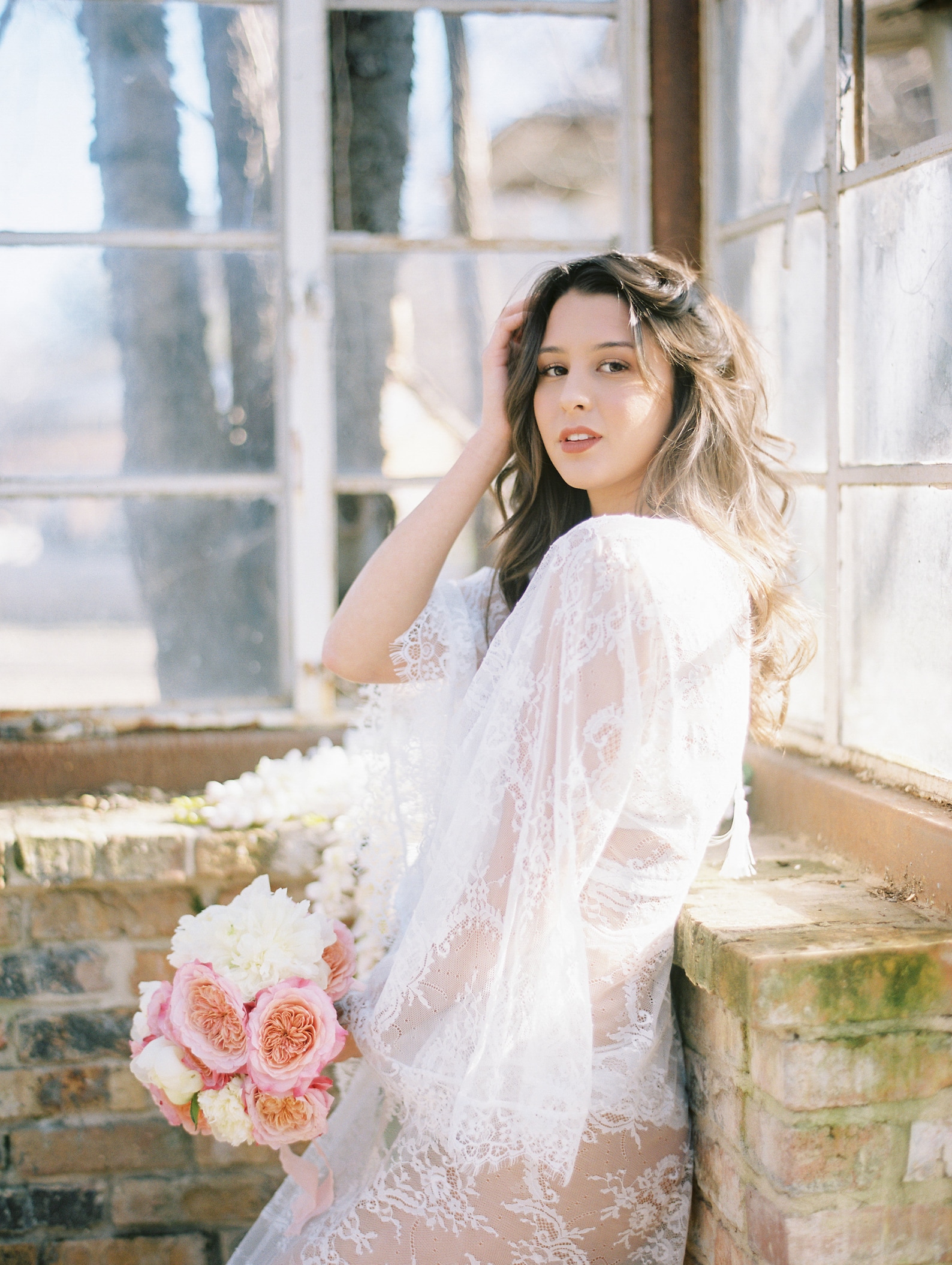 LACE BRIDAL ROBE for Wedding Day Boudoir Photo Shoot Lace - Etsy
