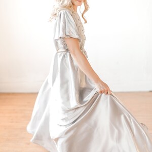 SATIN BRIDAL ROBE for Wedding Day Boudoir Photo Shoot - Etsy