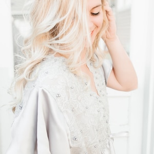 SATIN BRIDAL ROBE for Wedding Day Boudoir Photo Shoot - Etsy