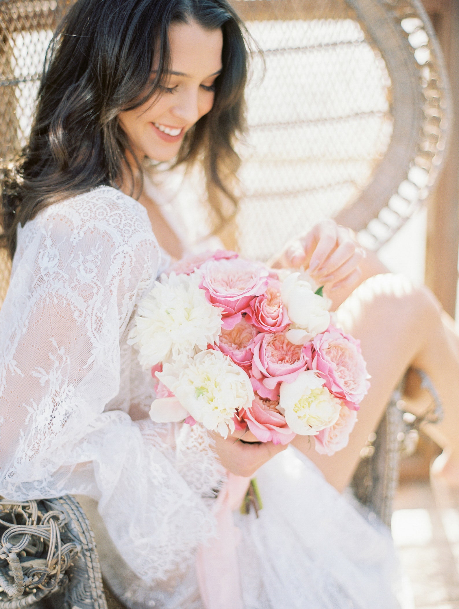 LACE BRIDAL ROBE for Wedding Day Boudoir Photo Shoot Lace | Etsy