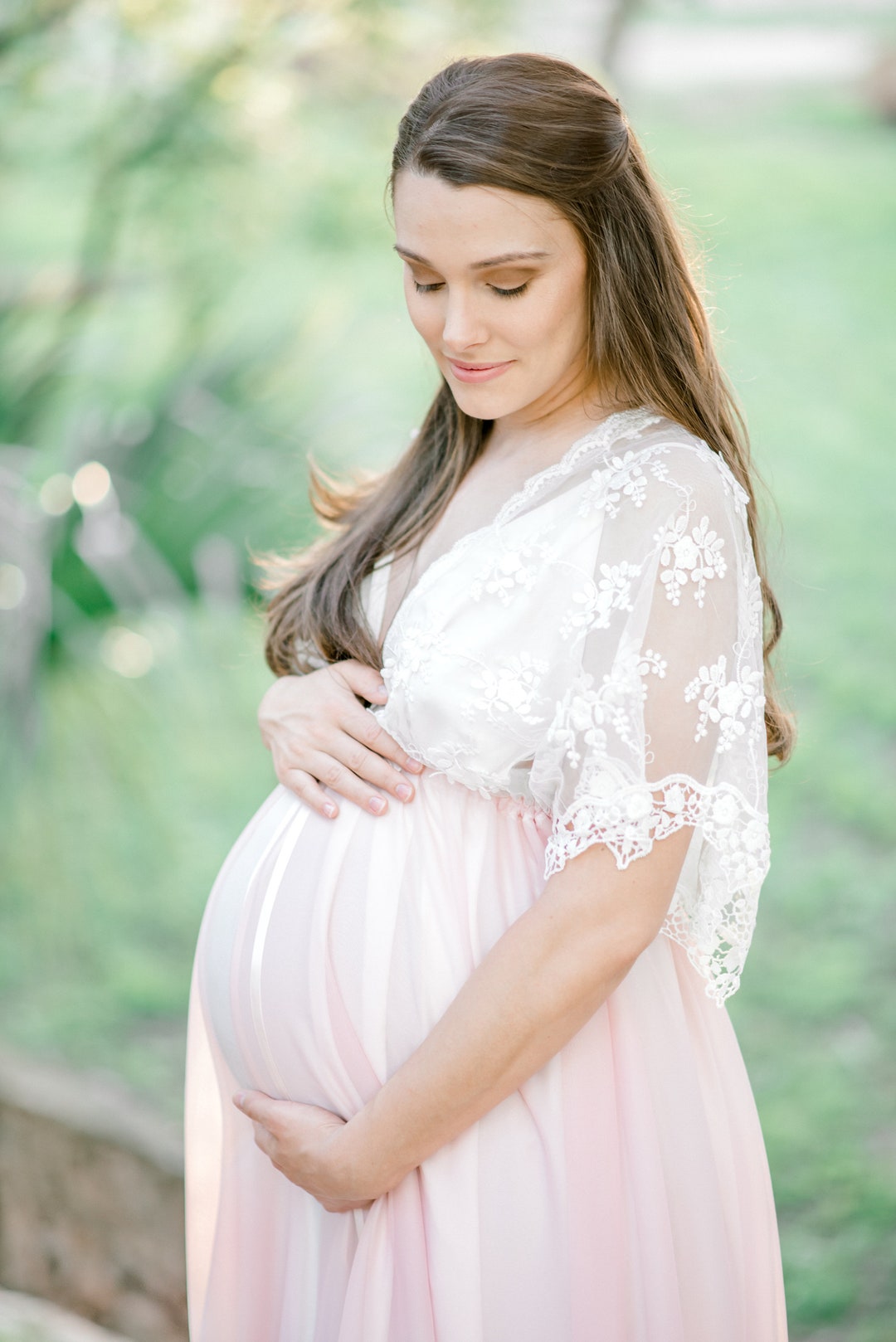 3D LACE MATERNITY Robe for Maternity Shoot Boudoir - Etsy