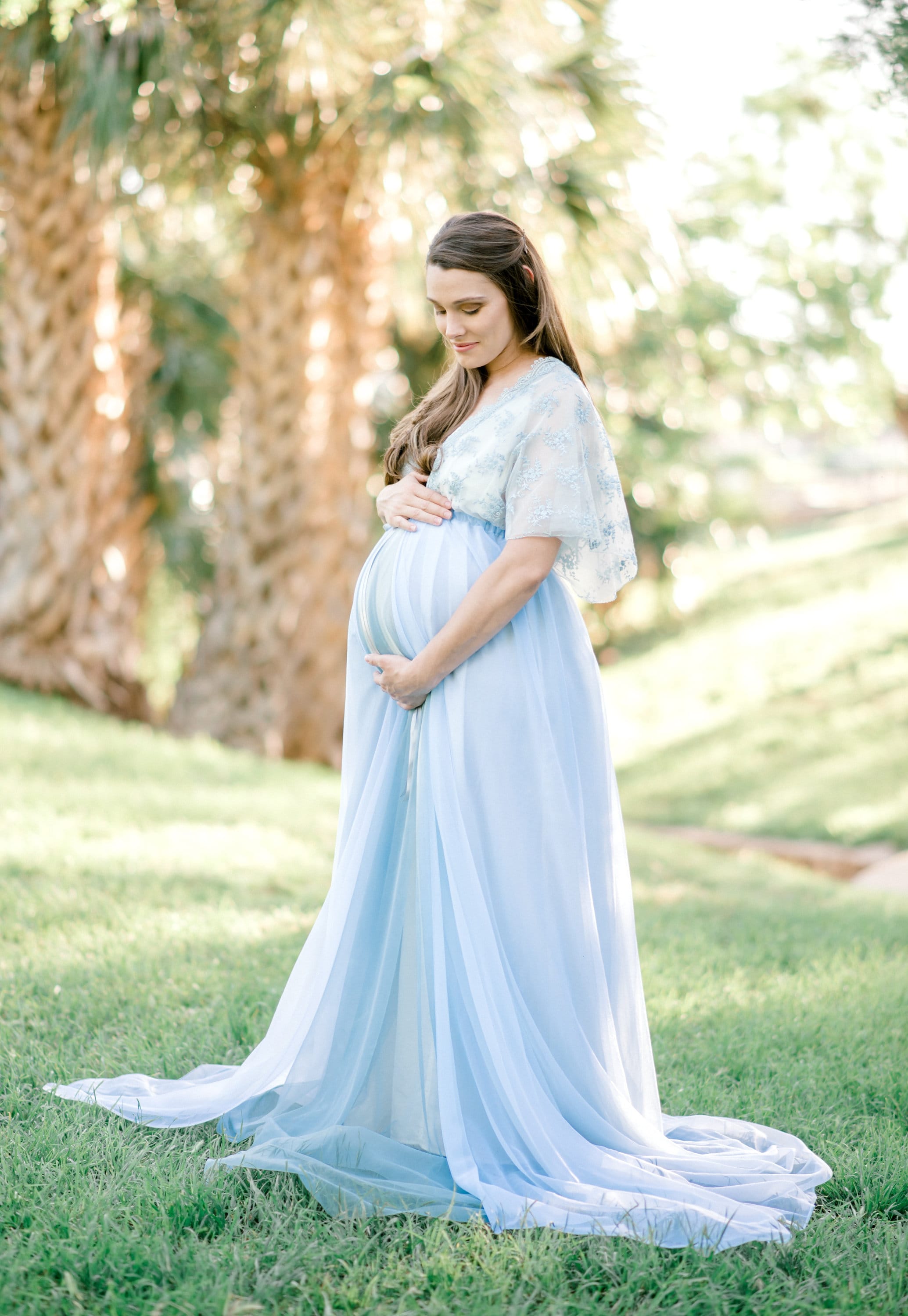 TULLE MATERNITY ROBE for maternity photo shoot Mother to Be | Etsy