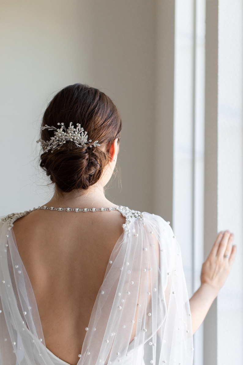 BEADED BRIDAL CAPE Wedding Day Cloak, Bridal Cover Up, Crystal ...