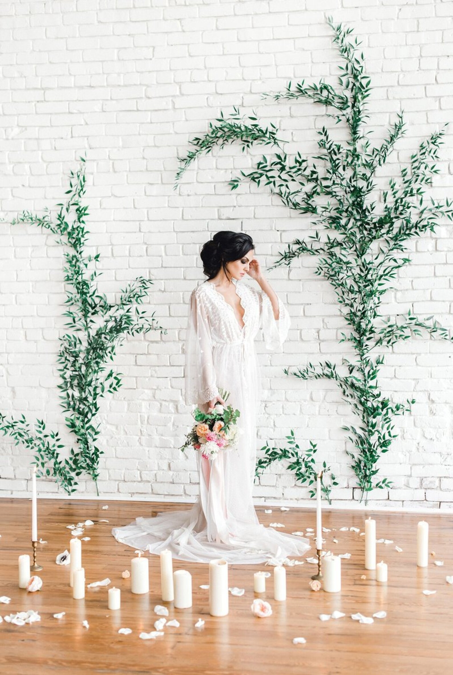 VINTAGE LACE BRIDAL Robe for Wedding Day Boudoir Photo Shoot - Etsy