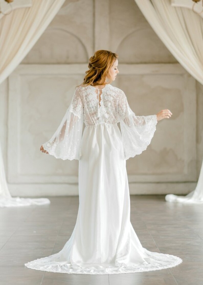 SATIN BRIDAL ROBE for Wedding Day Bridal Boudoir Photo Shoot - Etsy