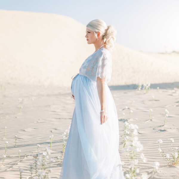 Tulle Maternity Robe - Etsy
