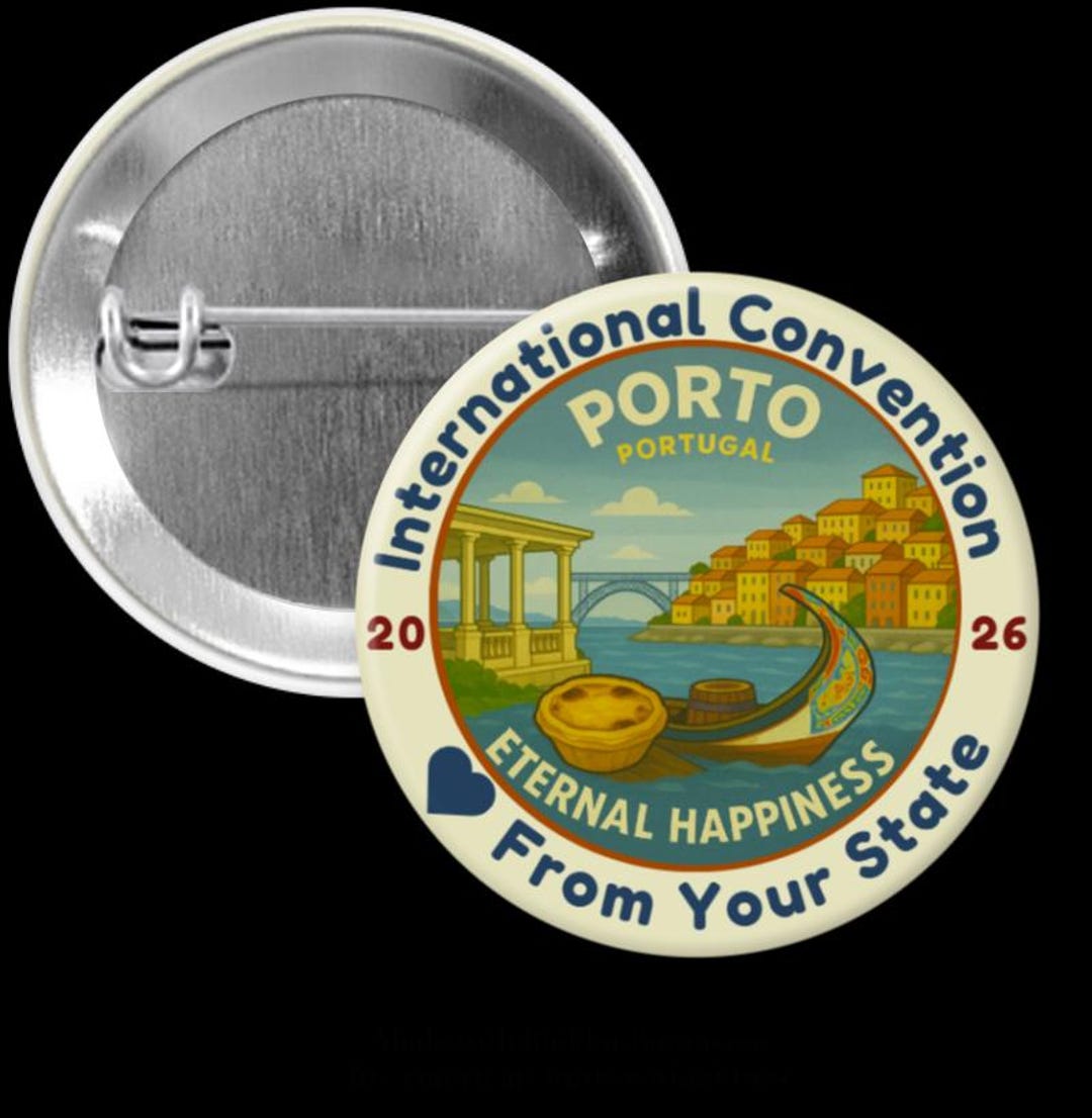 2026 International Convention Eternal Happiness Pin Button: Porto ...