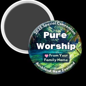 2025/2026 Auckland Convention Delegate Gift: Personalized Pin or Magnet ...