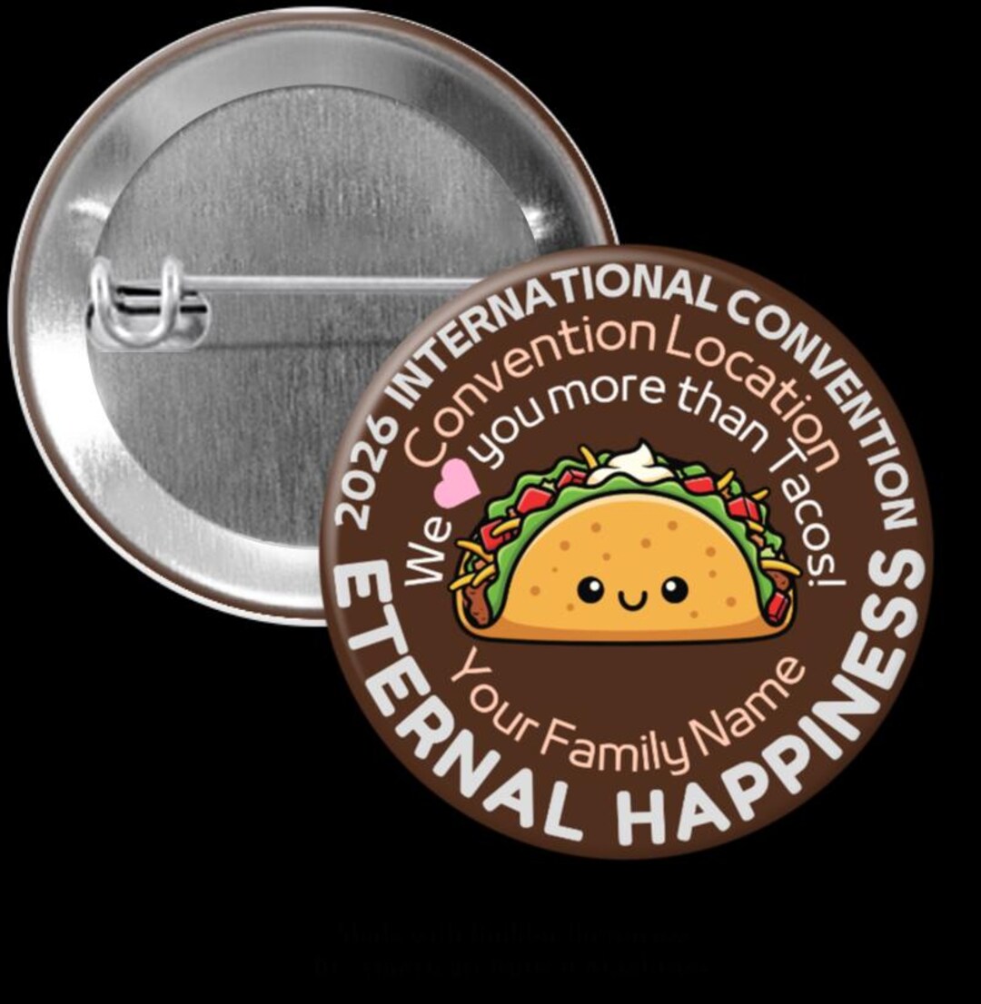 2026 International Convention Eternal Happiness Pin Button ...