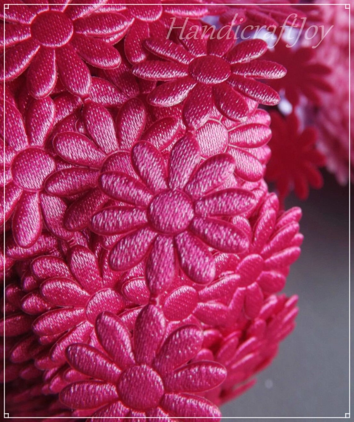 Daisy Flowers Trim Satin Lace Ribbon CRAFTS - Etsy