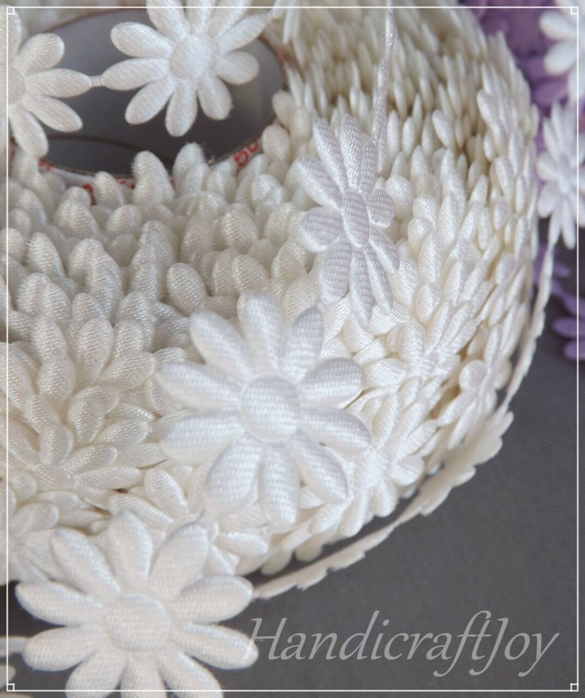 Daisy Flowers Trim Satin Lace Ribbon CRAFTS - Etsy