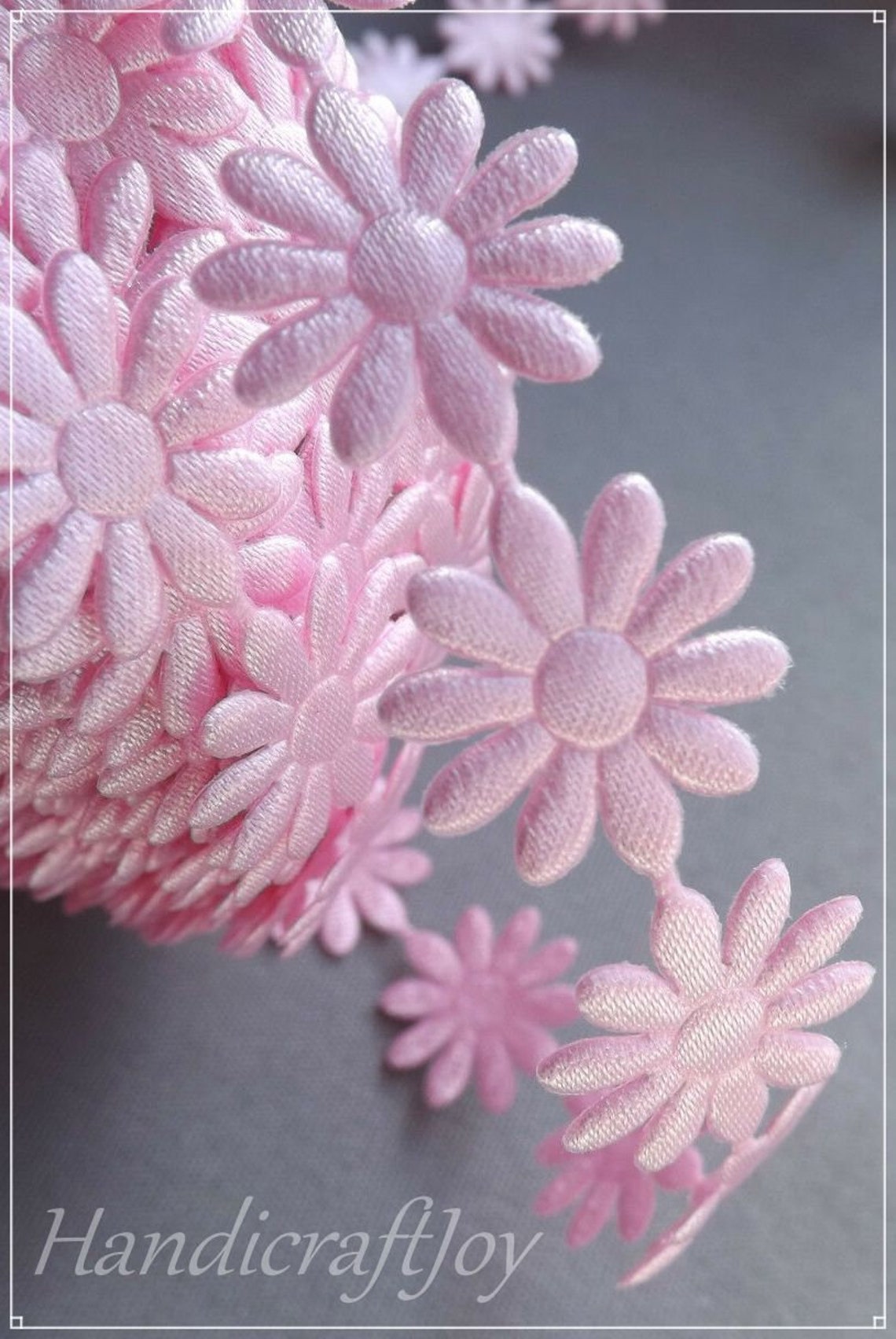 Daisy Flowers Trim Satin Lace Ribbon CRAFTS - Etsy