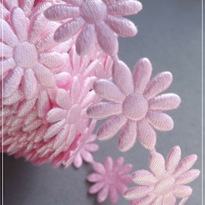 Daisy Flowers Trim Satin Lace Ribbon CRAFTS - Etsy