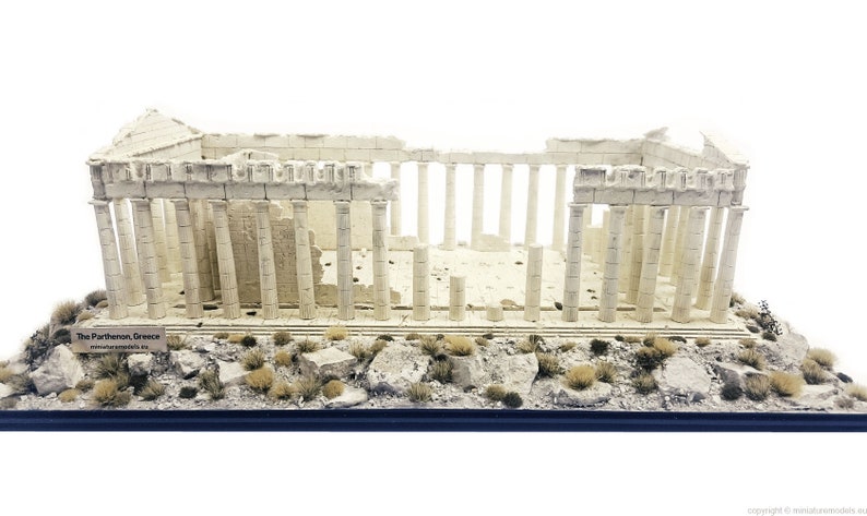 The Parthenon Diorama Miniature Model of Temple Dedicated to - Etsy UK