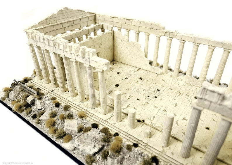 The Parthenon Diorama Miniature Model of Temple Dedicated to - Etsy UK