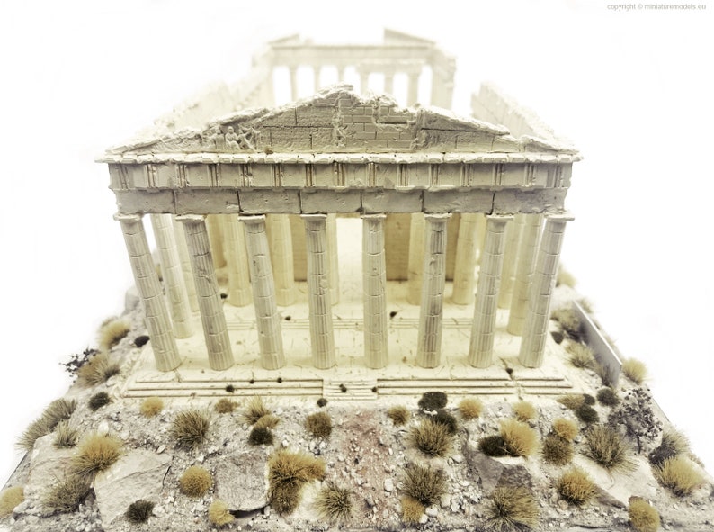 The Parthenon Diorama Miniature Model of Temple Dedicated to - Etsy UK