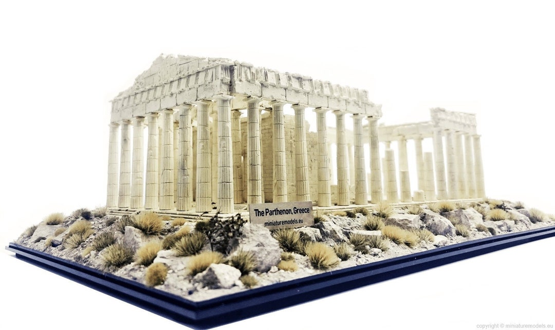 The Parthenon Diorama Miniature Model of Temple Dedicated to - Etsy UK