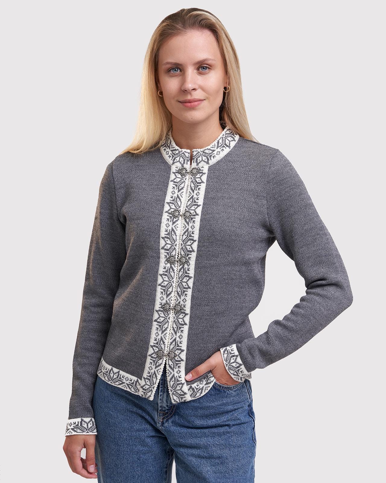 Merino Wool Cardigan, Ornament - Etsy