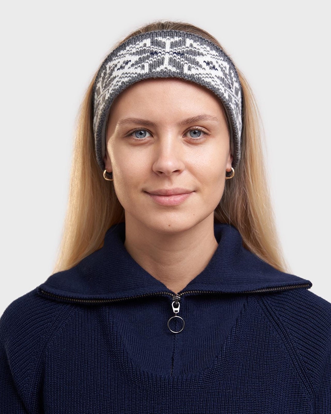 Woolen Knitted Headband, Warm Nordic Head Bandage, Ear Warmer With ...