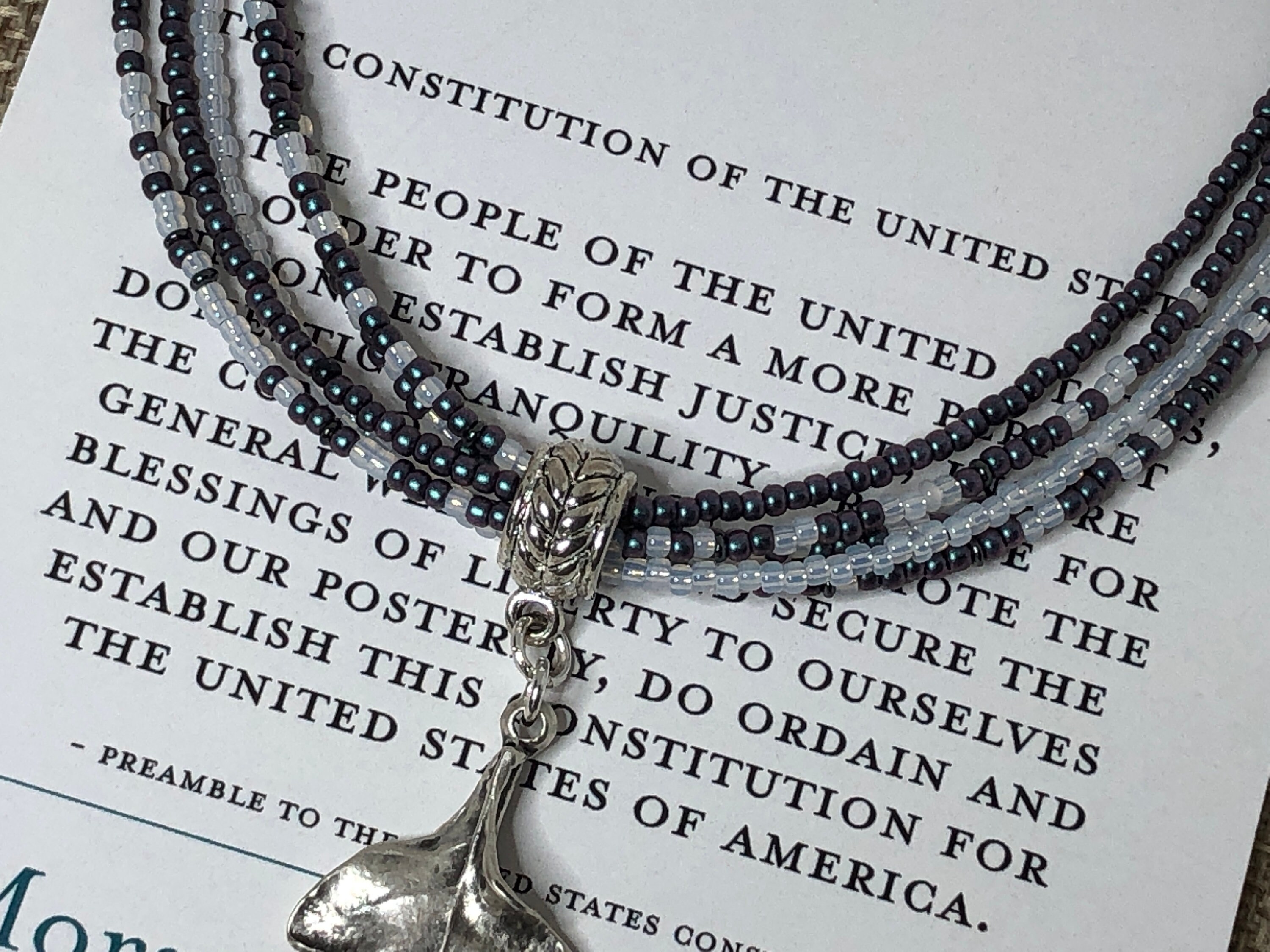 Constitution Preamble Morse Code Necklace - Etsy