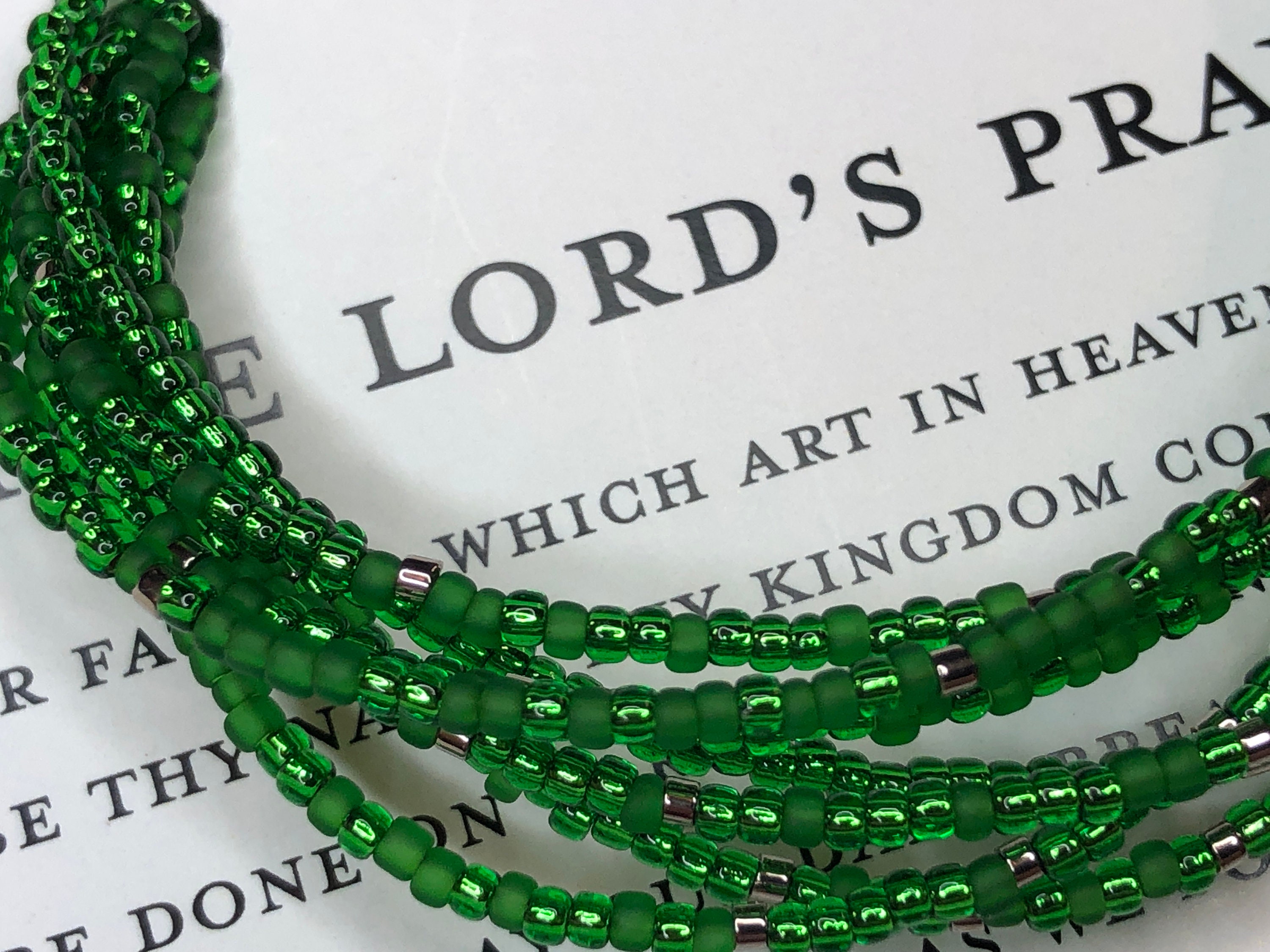 The Lord’s Prayer Morse Code Multi-wrap Bracelet/necklace - Etsy