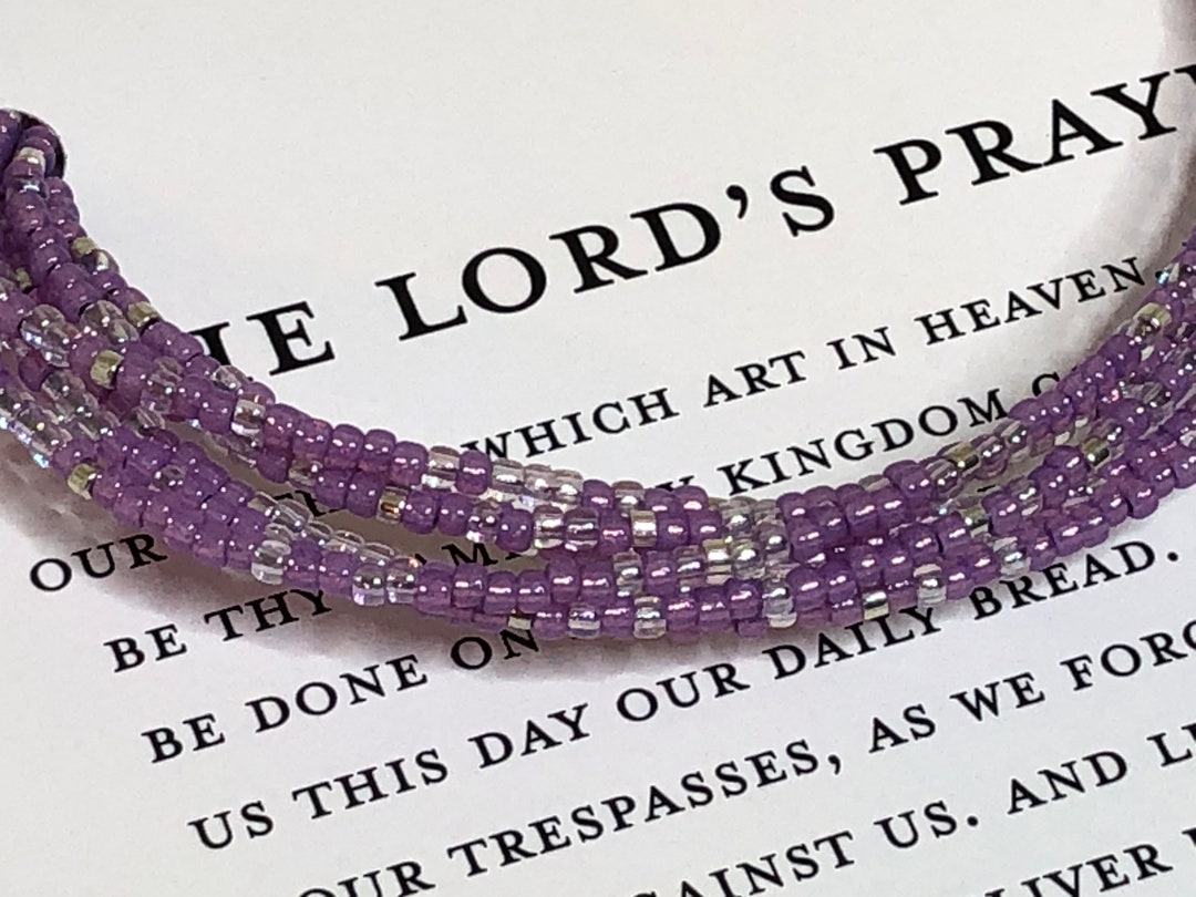 The Lords Prayer Morse Code Multi-wrap Bracelet/necklace - Etsy