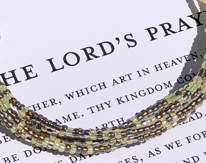 The Lord’s Prayer Morse Code Multi-wrap Bracelet/necklace - Etsy