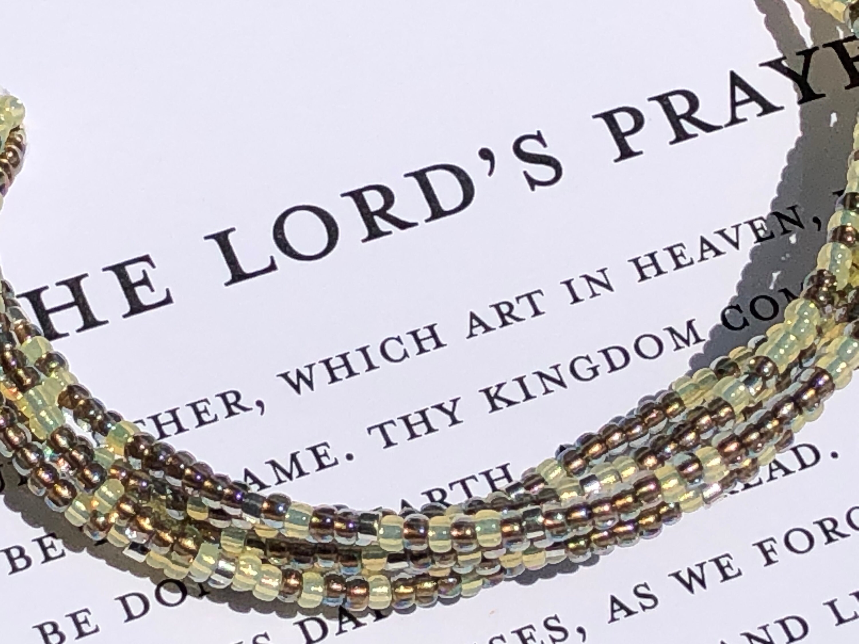 The Lords Prayer Morse Code Multi-wrap Bracelet/necklace - Etsy