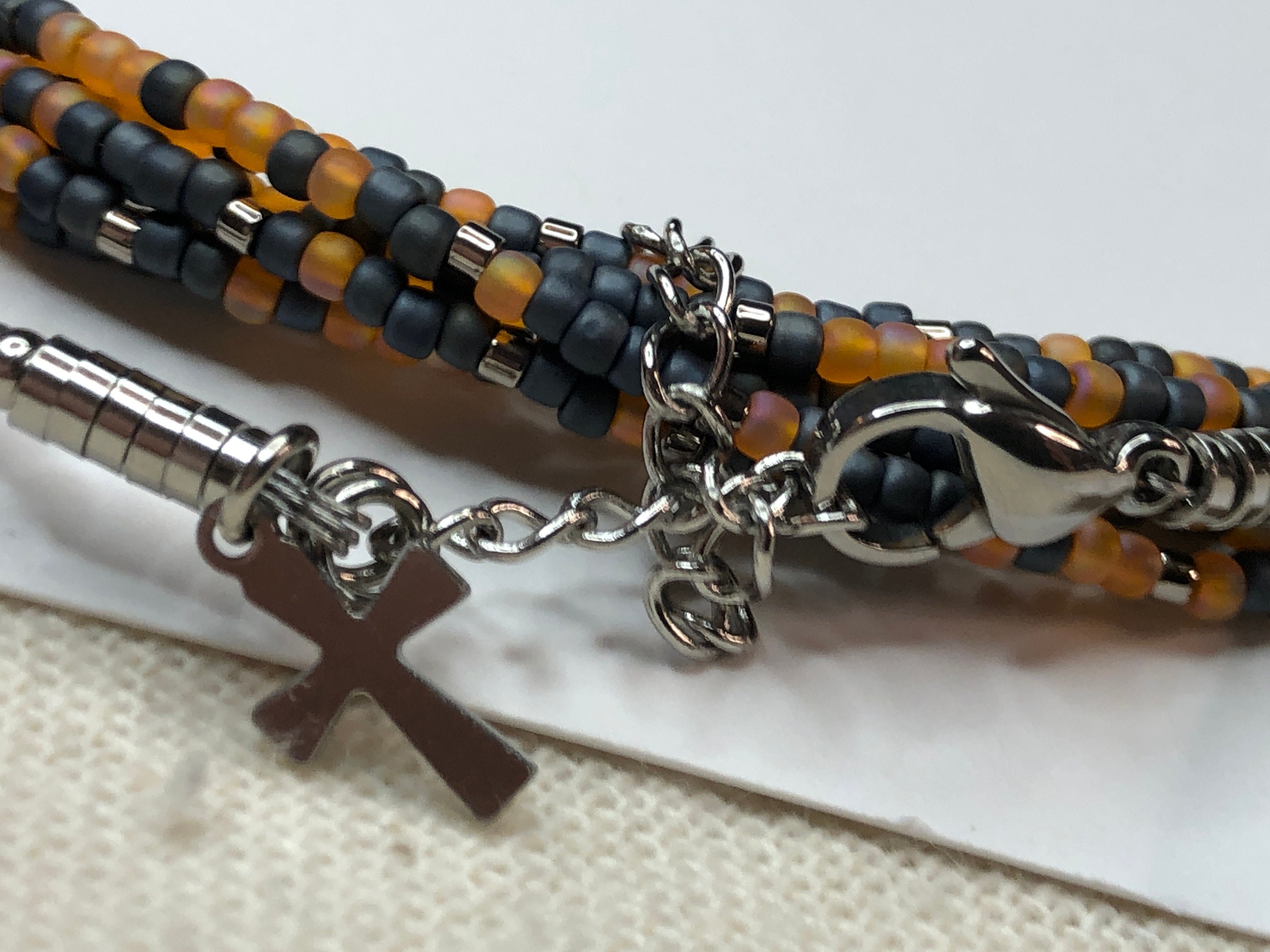 The Lords Prayer Morse Code Multi-wrap Bracelet/necklace - Etsy