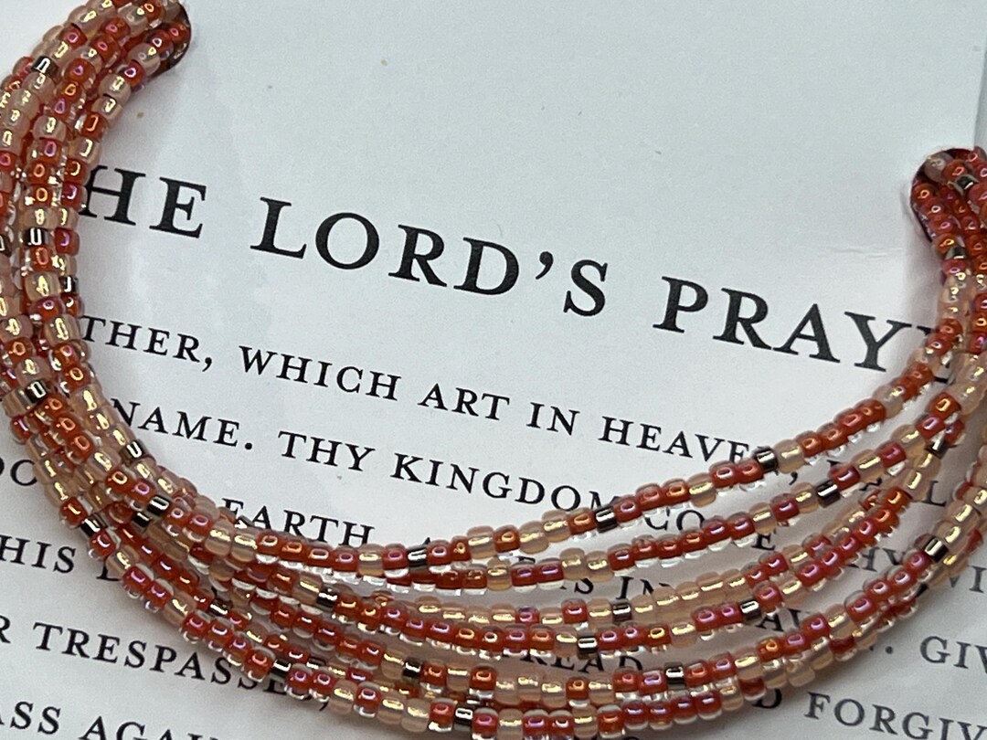 The Lord’s Prayer Morse Code Multi-wrap Bracelet Handmade Small ...