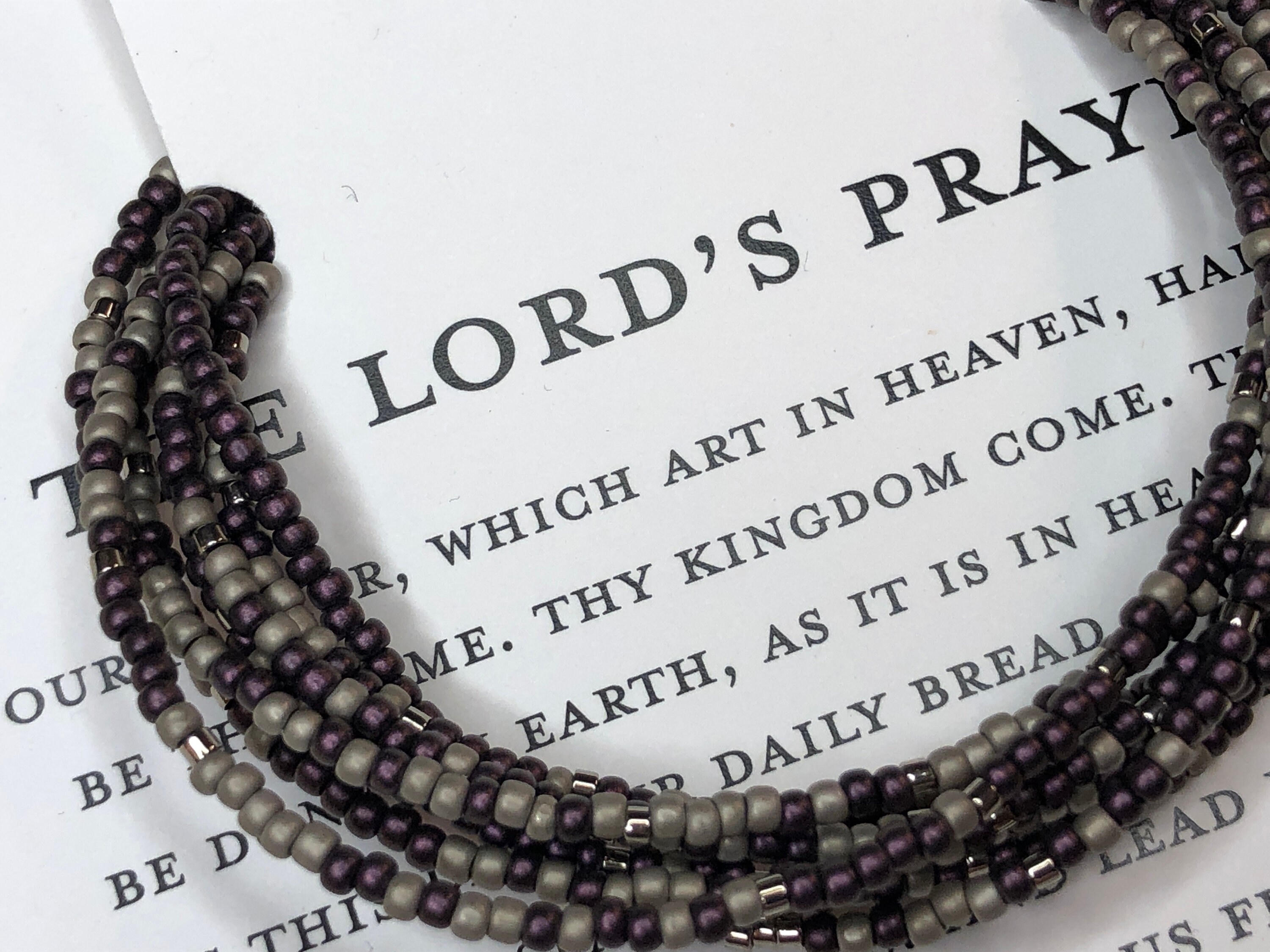 The Lords Prayer Morse Code Multi-wrap Bracelet/necklace - Etsy