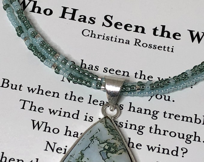 Who Has Seen the Wind? Original Collage Print, Poem by Christina ...