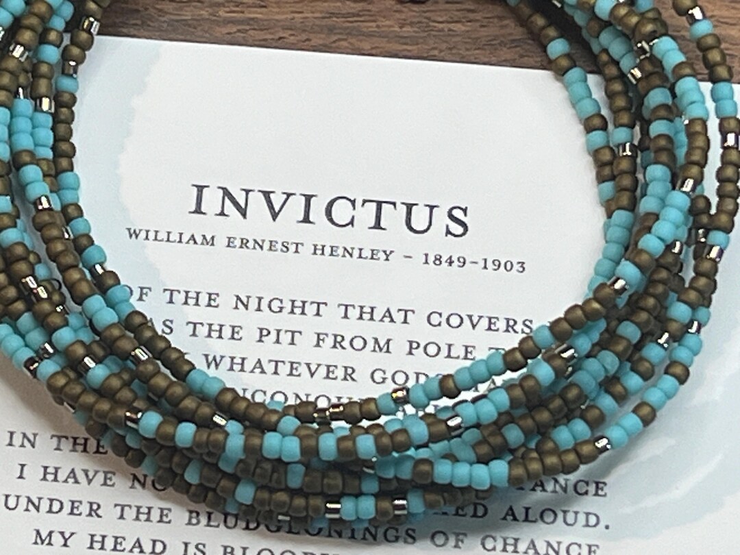 Invictus by William Henley Morse Code Multi-wrap Bracelet - Etsy