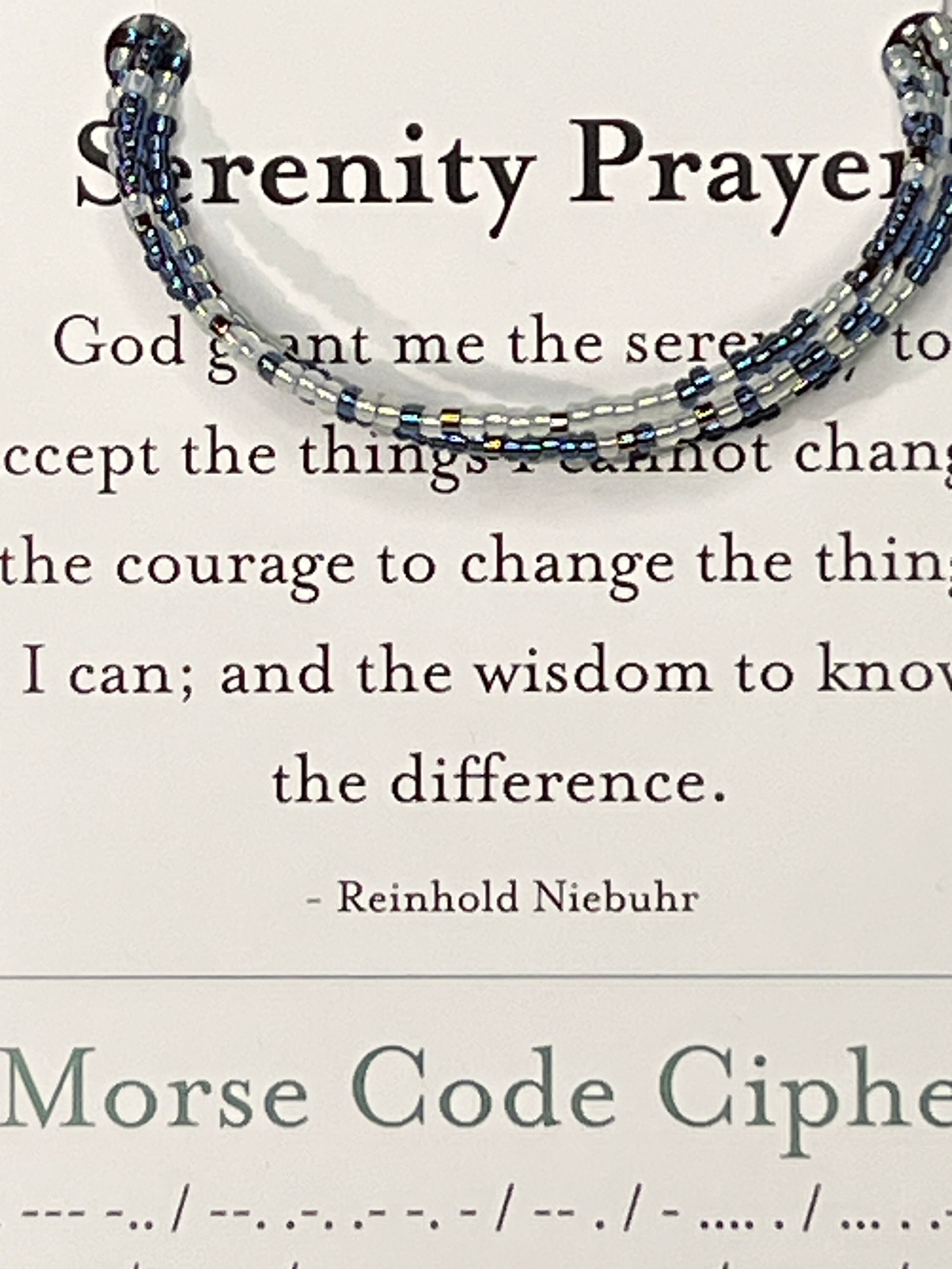 Serenity Prayer Morse Code Wrap Bracelet - Etsy