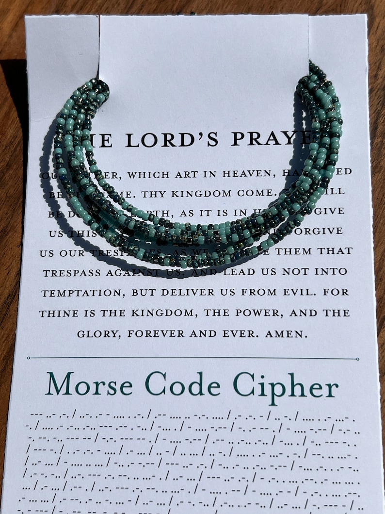 The Lord’s Prayer Morse Code Multi-wrap Bracelet - Etsy