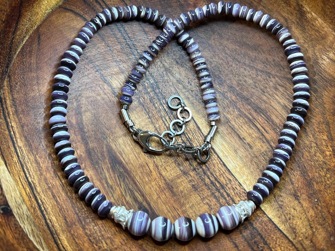 Wampum Quahog Shell Necklace - Etsy