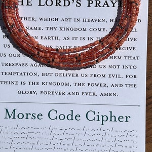 The Lords Prayer Morse Code Multi-wrap Bracelet - Etsy
