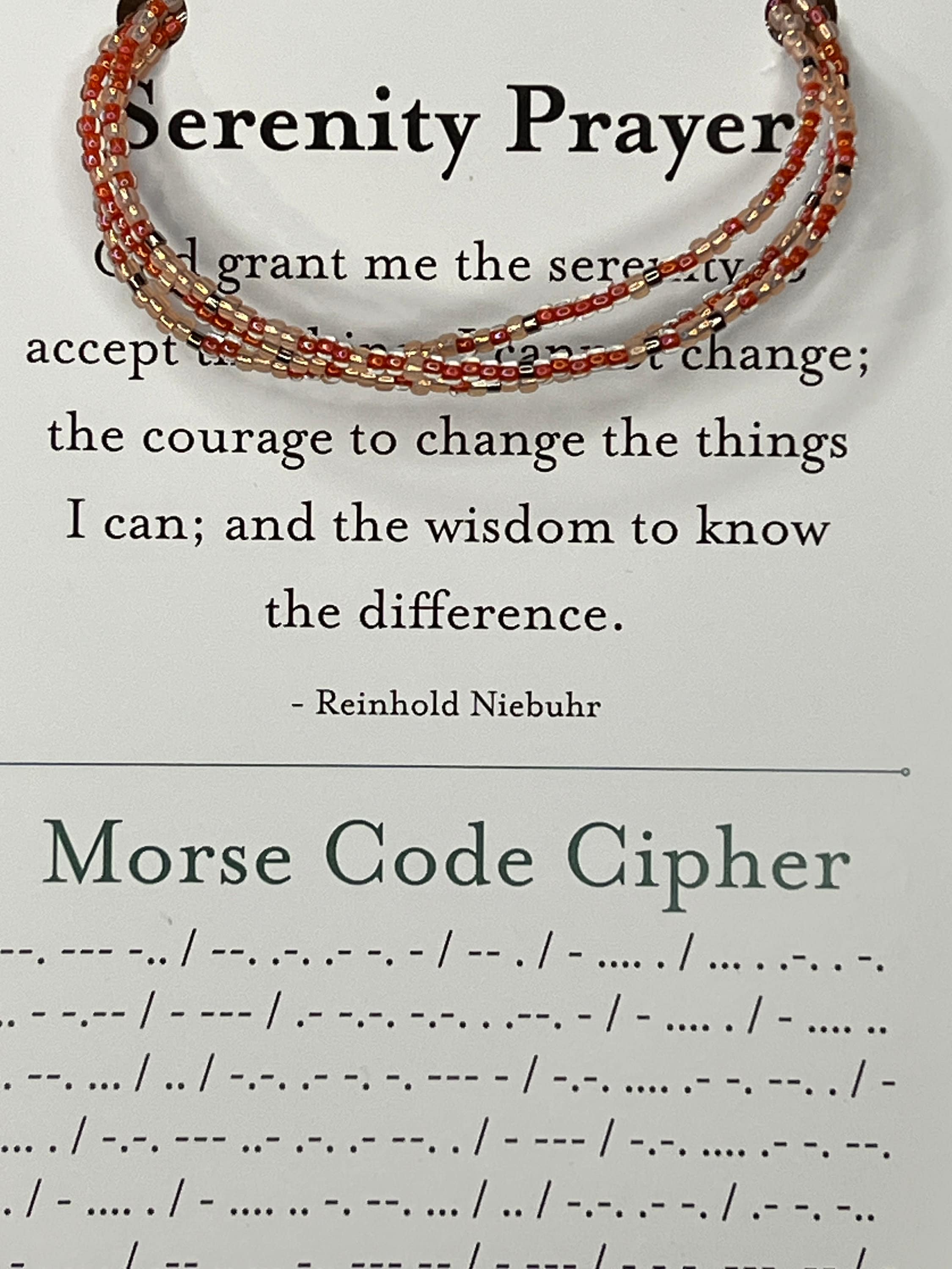 Morse Code Serenity Prayer Wrap Bracelet - Etsy