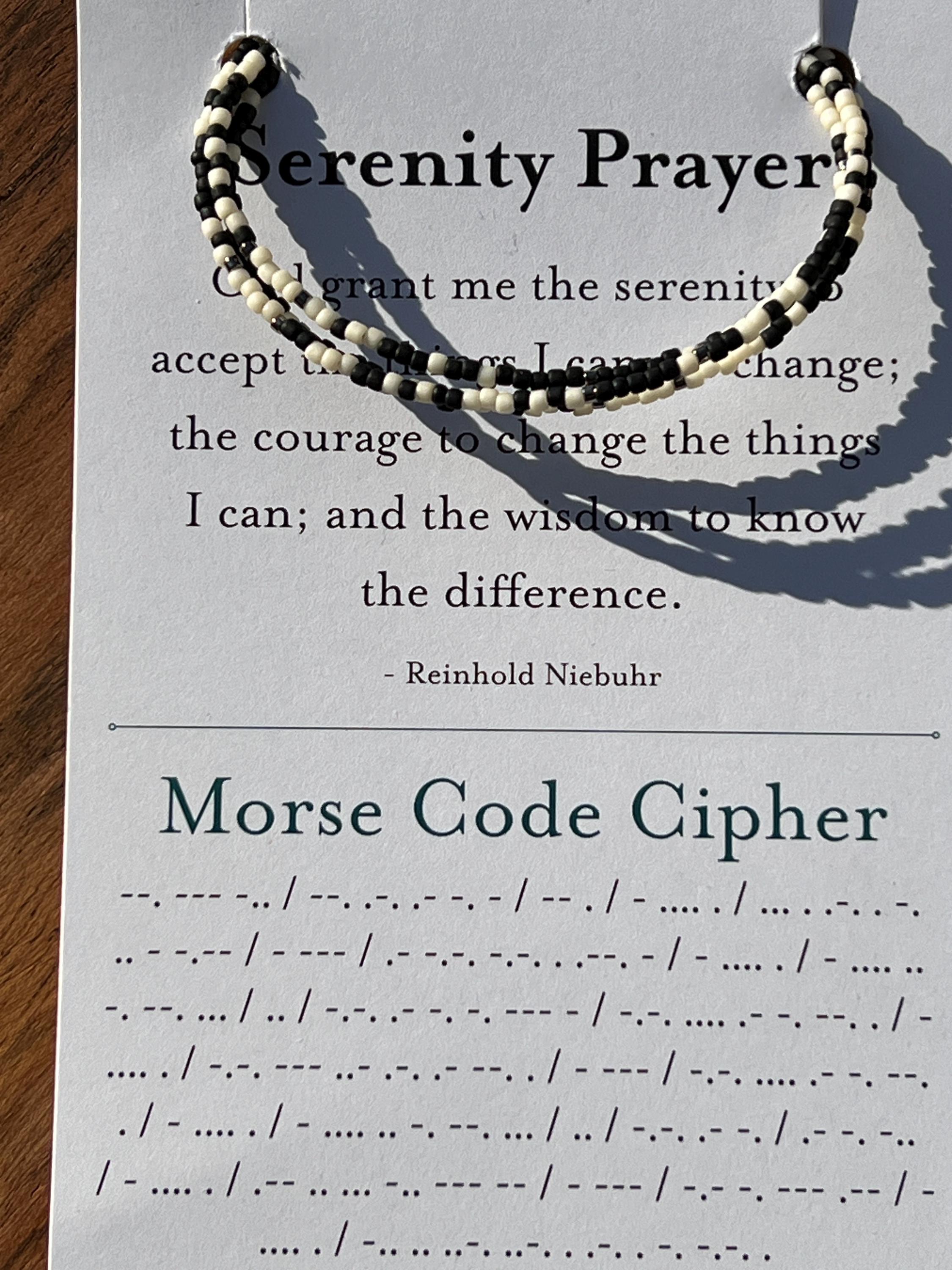 Serenity Prayer Morse Code Wrap Bracelet - Etsy