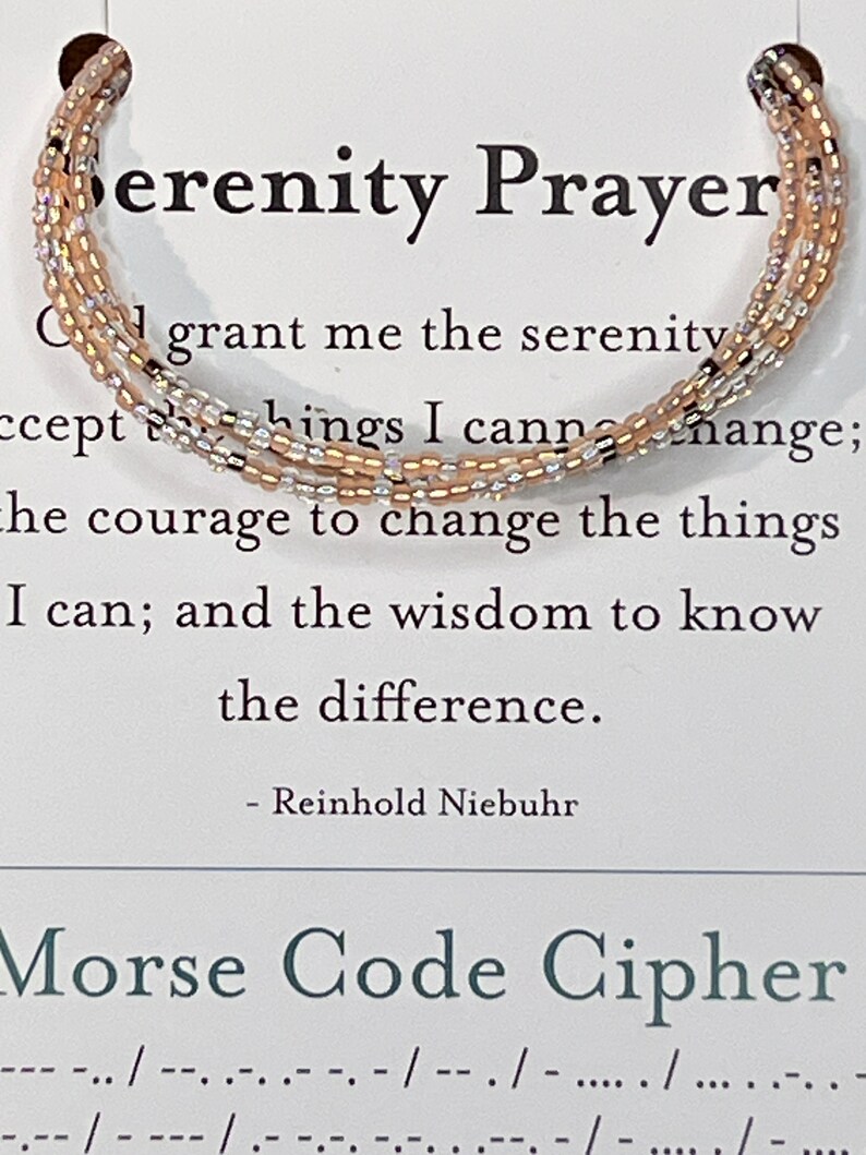 Serenity Prayer Morse Code Wrap Bracelet - Etsy
