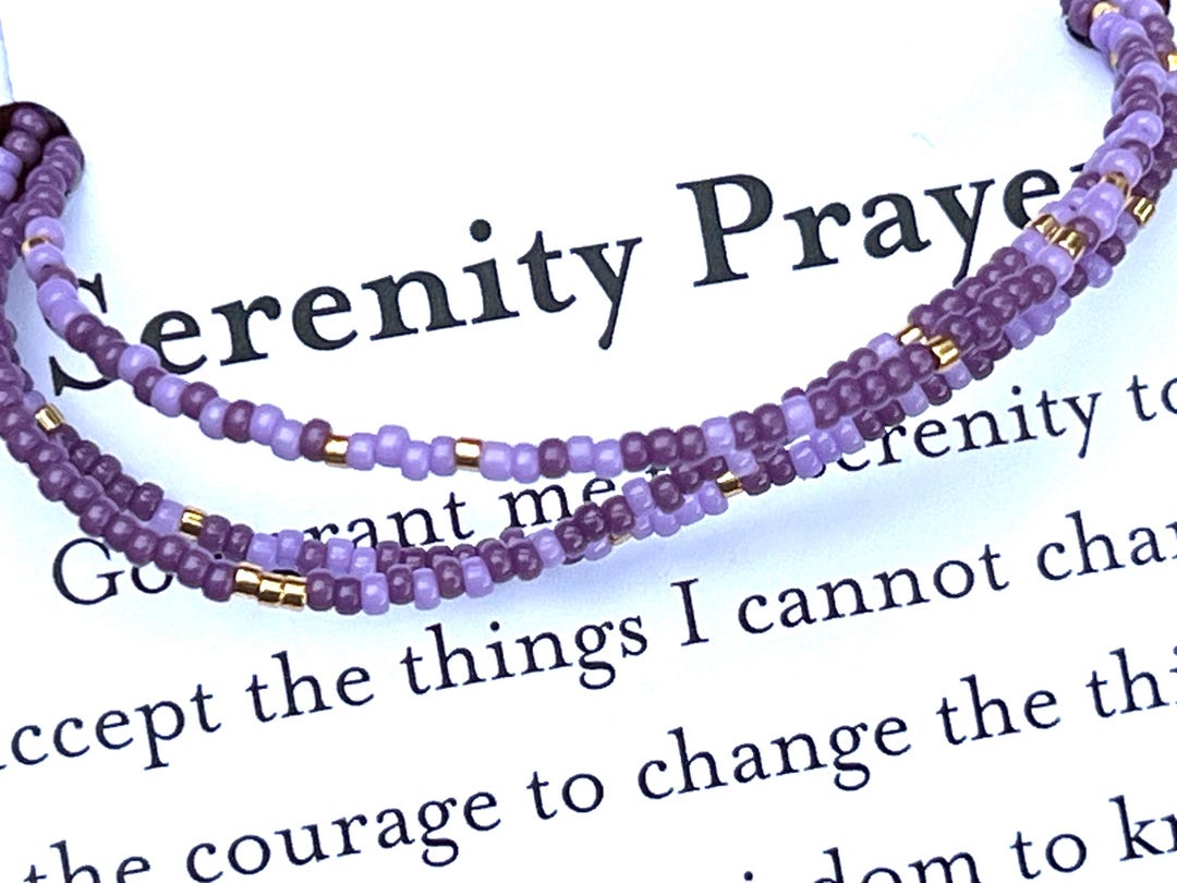 New Gold!! Serenity Prayer Morse Code Wrap Bracelet - Etsy