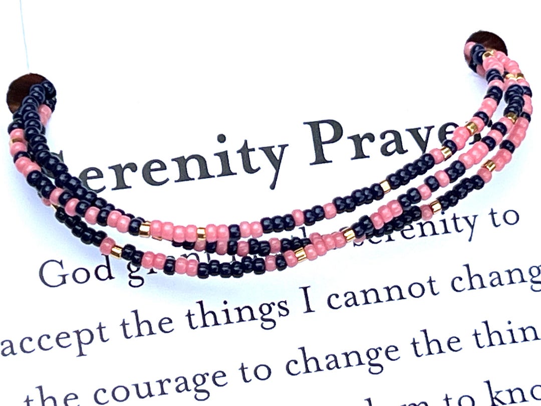 New Gold!! Serenity Prayer Morse Code Wrap Bracelet - Etsy