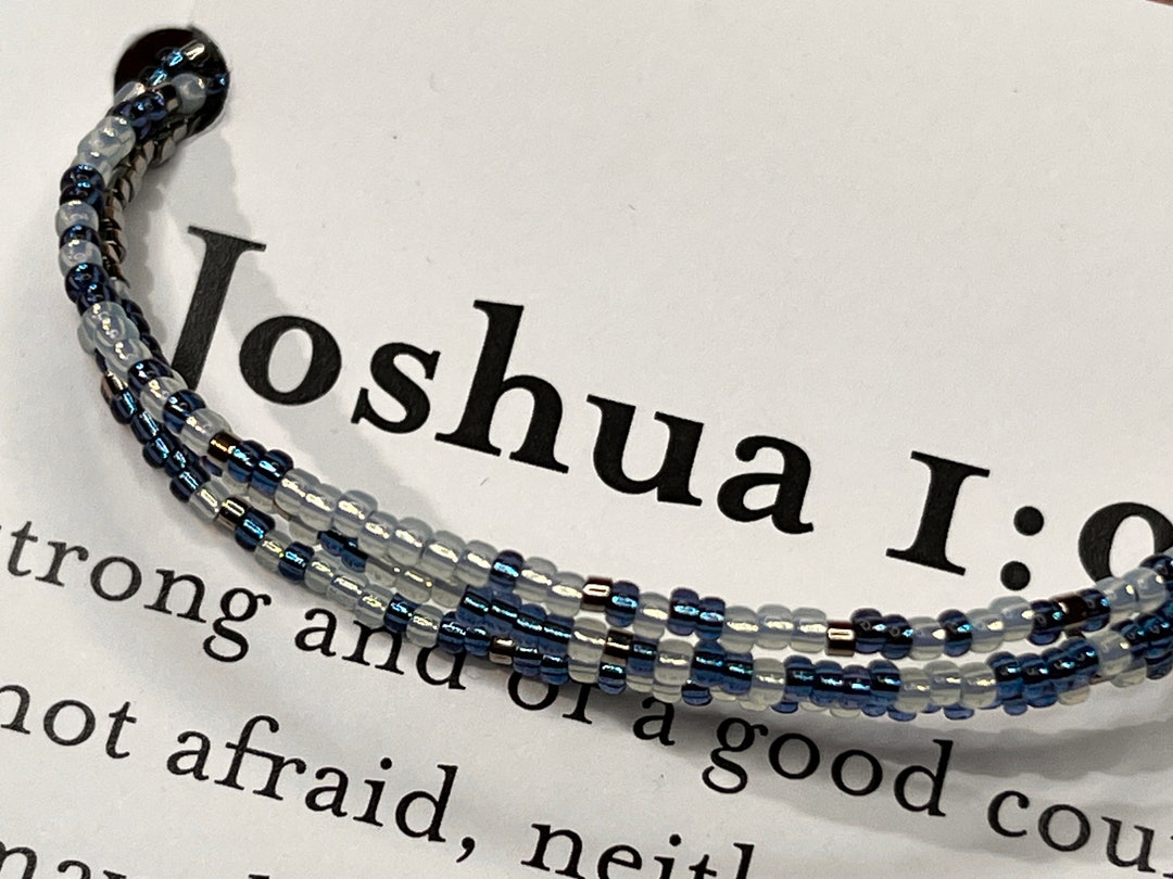 Joshua 1:9 Scripture Morse Code Wrap Bracelet - Etsy