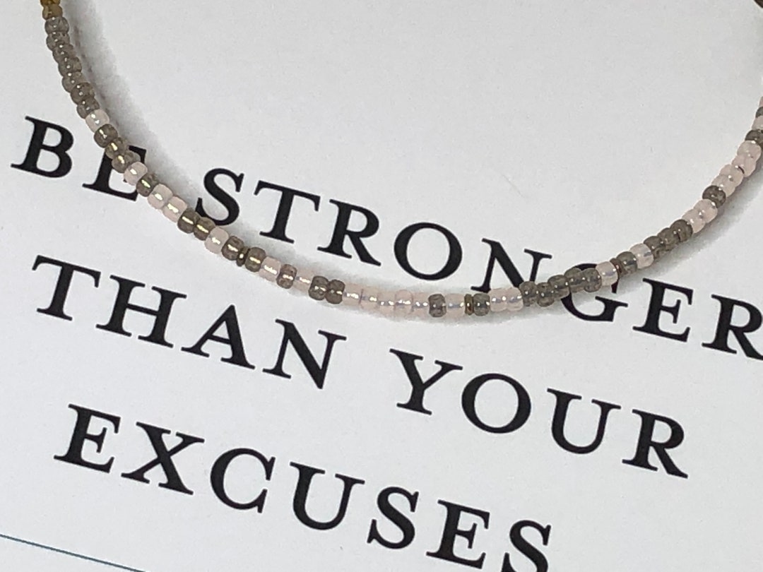 Stronger Than Excuses Morse Code Bracelet - Etsy