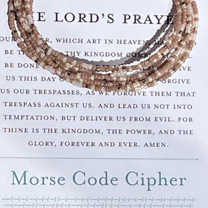 The Lord’s Prayer Morse Code Multi-wrap Bracelet - Etsy