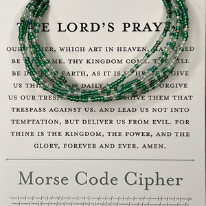 Morse Code the Lord’s Prayer Multi-wrap Bracelet - Etsy