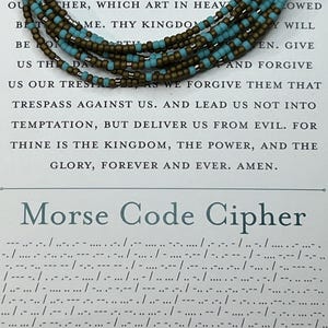 The Lord’s Prayer Morse Code Multi-wrap Bracelet Handmade Small ...