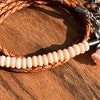 Queen Conch Shell and Leather Wrap Bracelet - Etsy